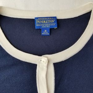 Pendleton | Sweaters | Pendleton Women Petite Cardigan Navy Blue Pm ...